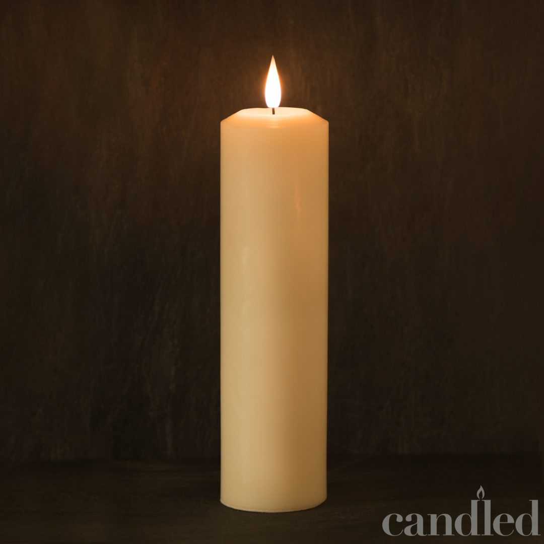 Pillar LED Candle 12″ x 3″ Diameter | Candled